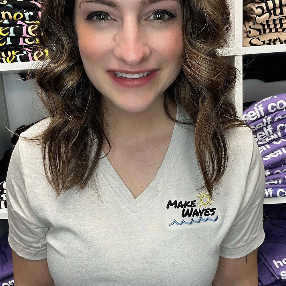 Make Waves Embroidered Classic V - Kind Cotton